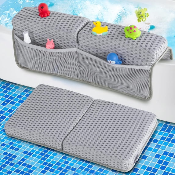 Baby Bath Kneeler and Elbow Rest Pad Set, 1.5'' Thick Quickly Dry ...