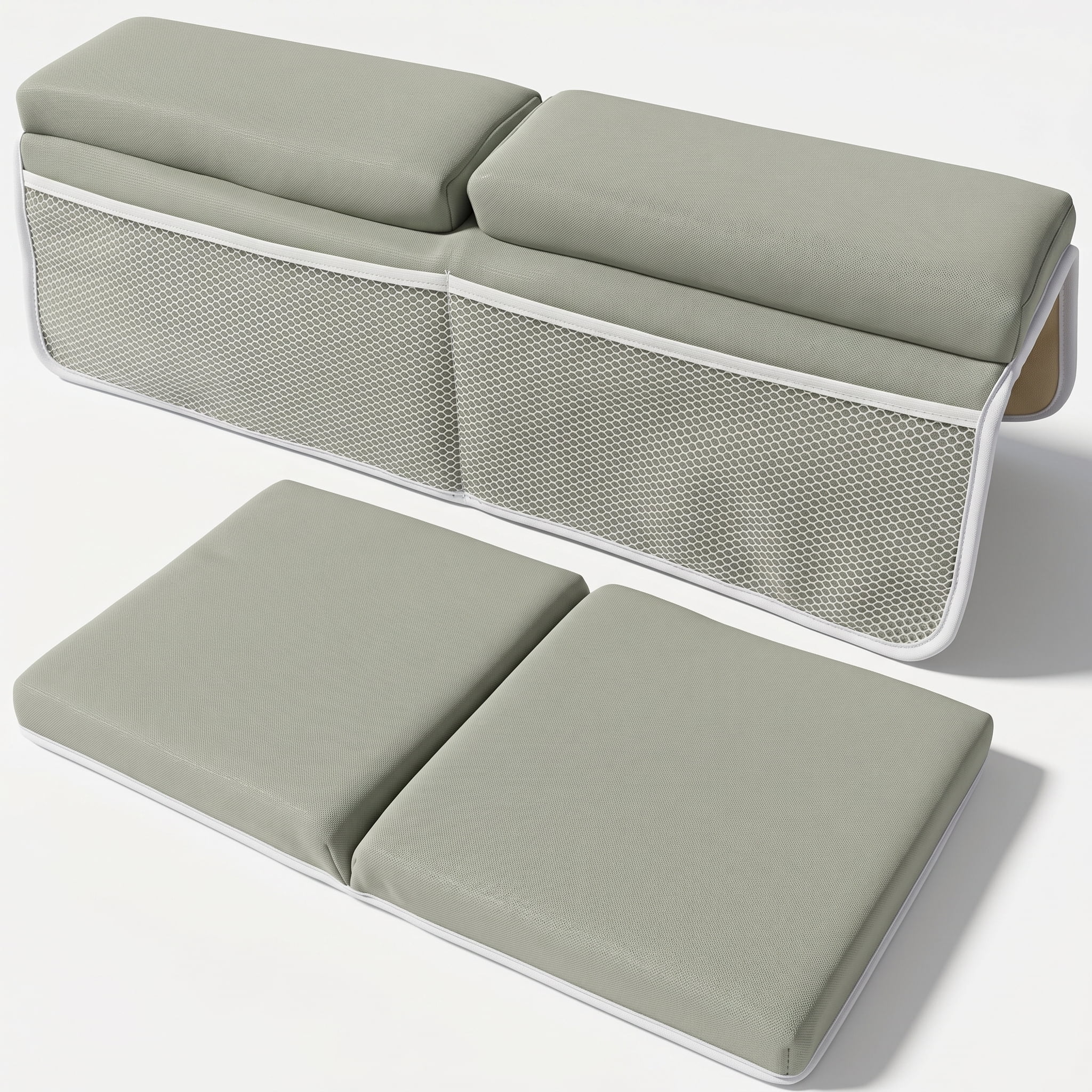 Baby Bath Kneeler and Elbow Rest Pad Set with Organizer Pocket ...