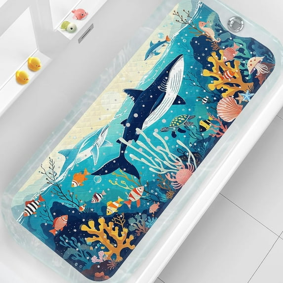 Baby Bath Mat for Tub Non Slip Kids Bath Mat - 40"x16" Extra Long ...
