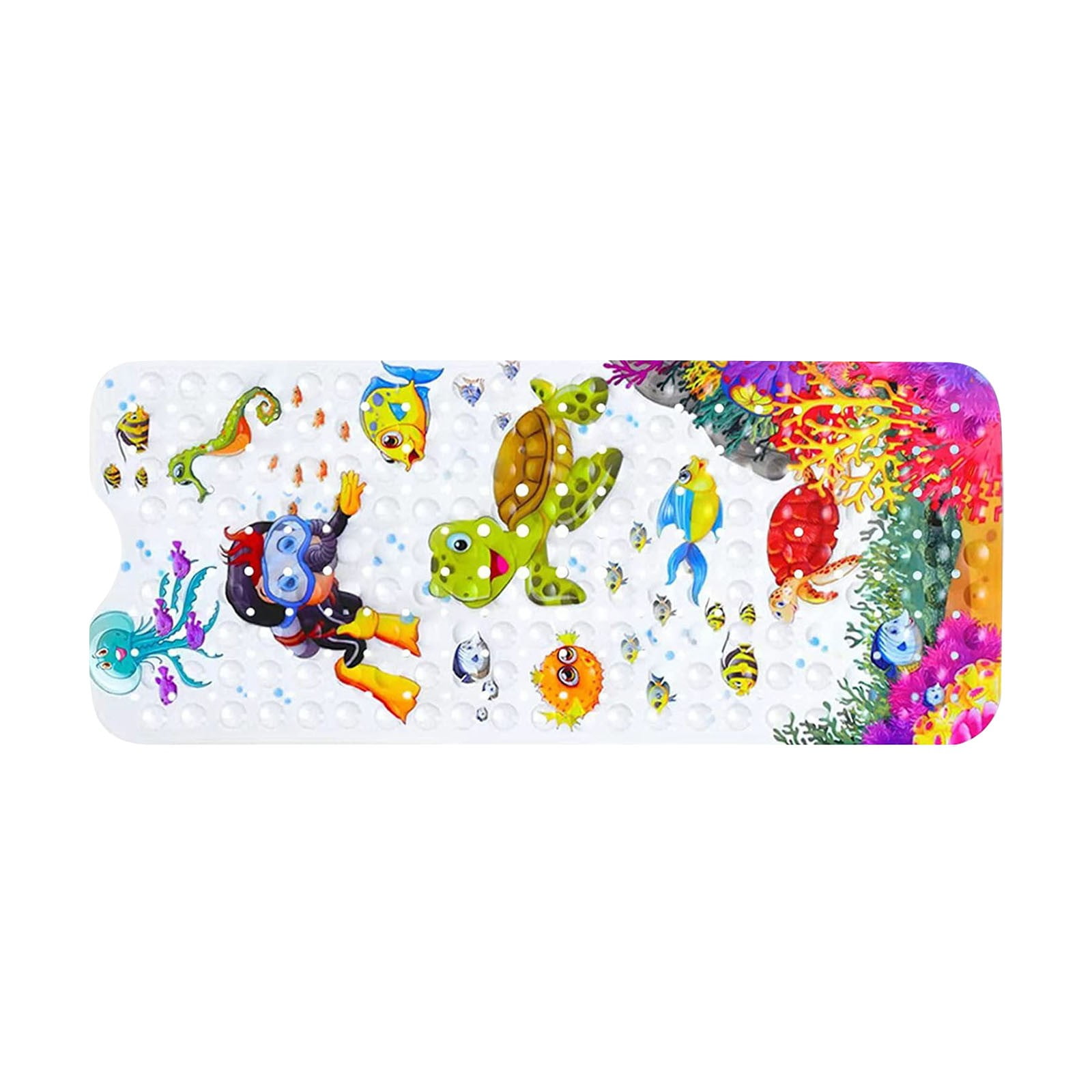 Baby Bath Mat for Tub for Kids, 40in x 16in Non Slip Cartoon Bath Tub ...
