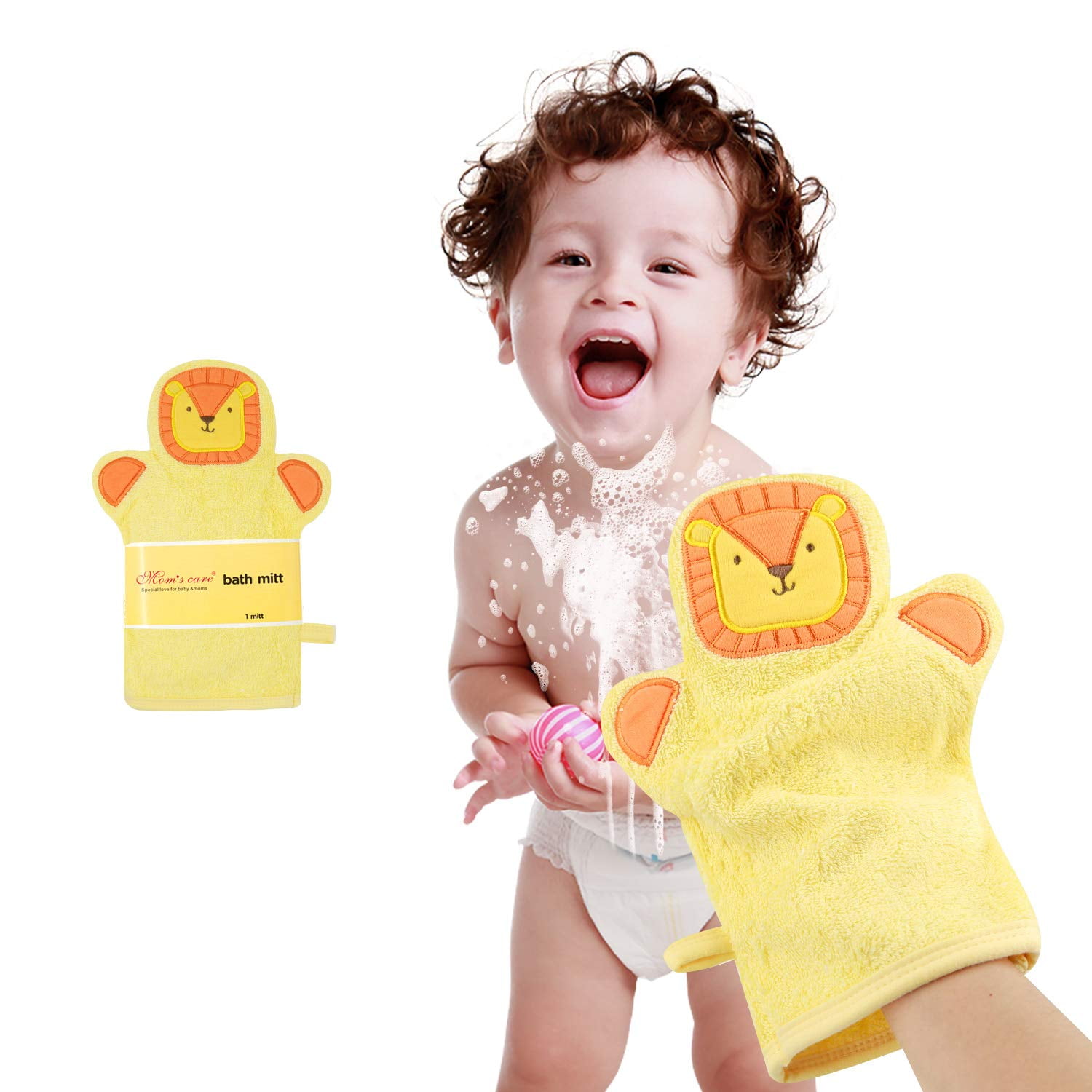 Baby Bath Mitt Kids Bath Towel Washcloths，Baby BathToys Bath Sponge ...