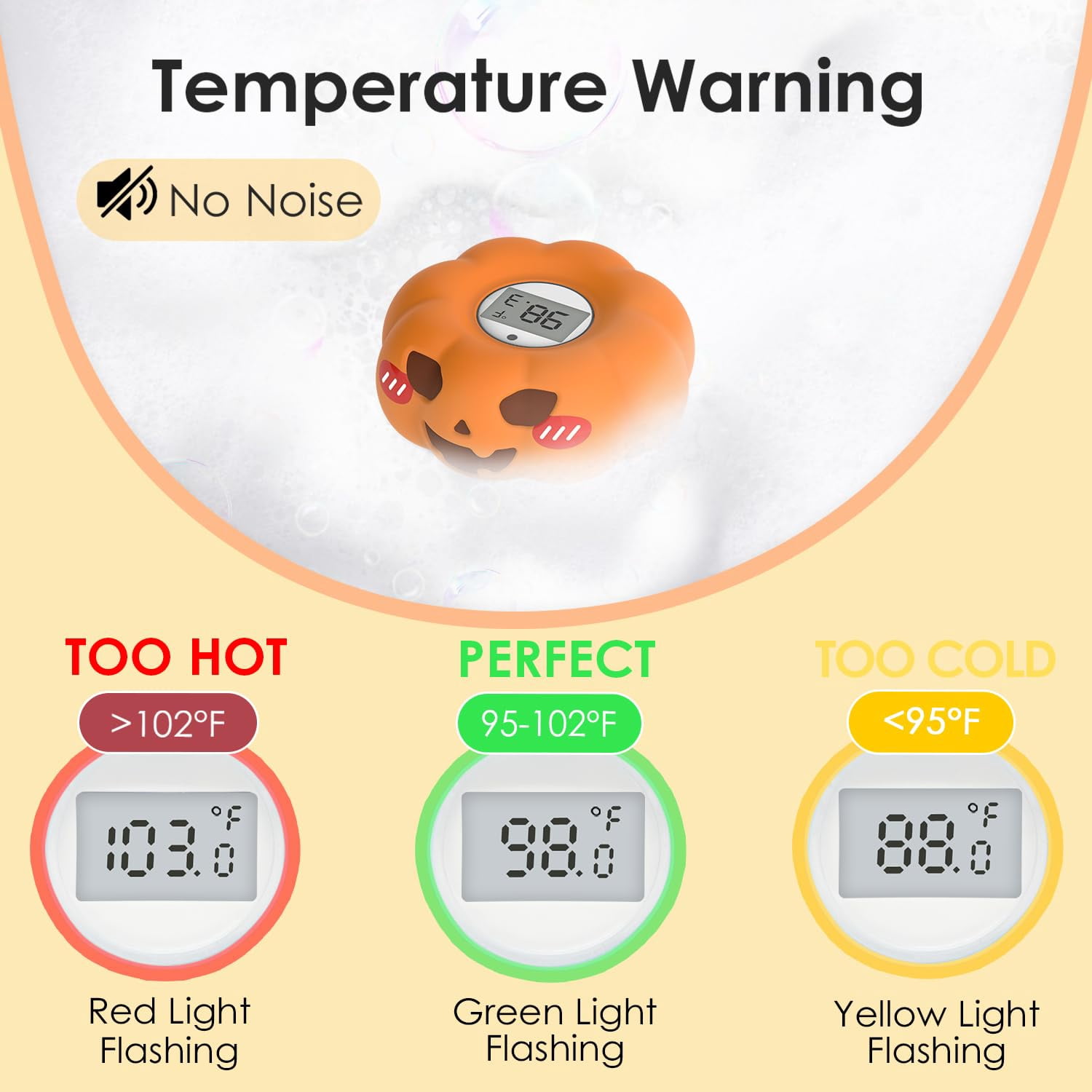 Baby Bath Pool Thermometer Floating Easy Read and Room Thermometer ...