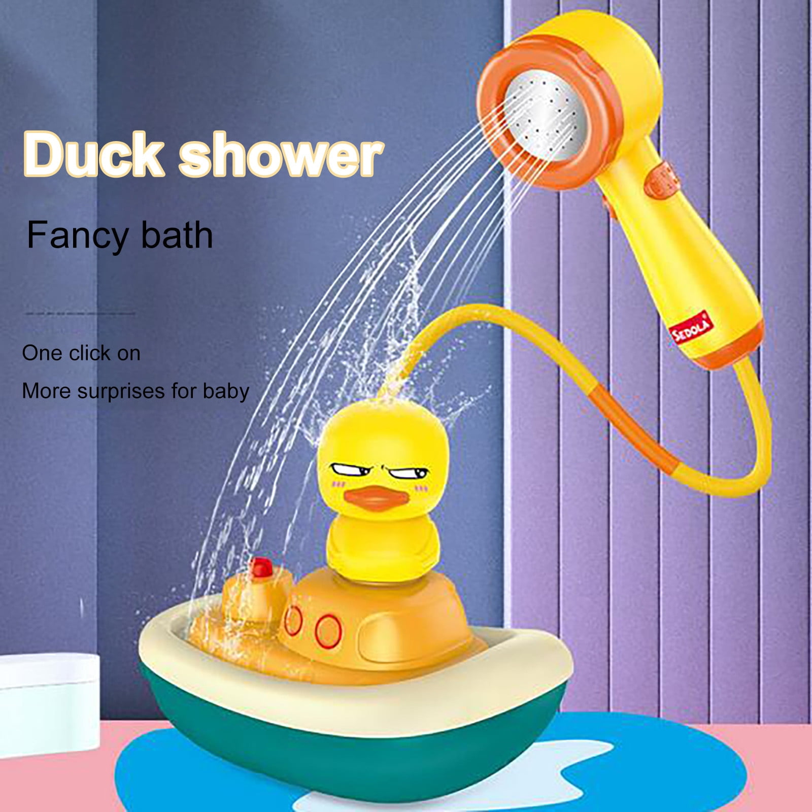 Baby Bath Shower Sprayer Toys, Electric Water Spray Toys, 3 Kinds Of ...
