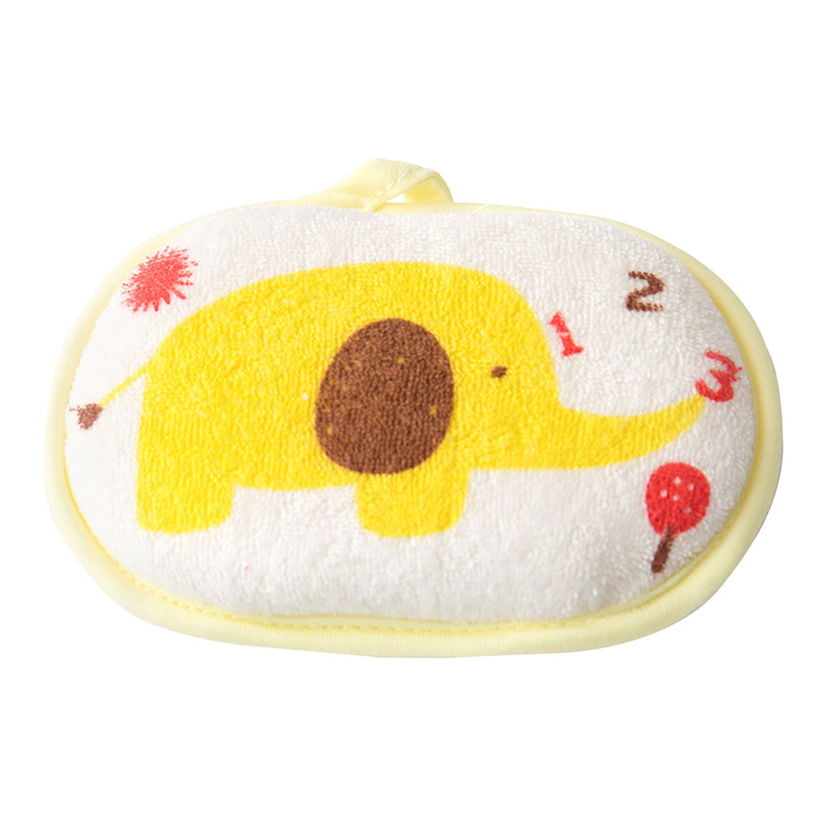 Baby Bath Sponge - Soft Exfoliating Body Scrubber With Cute Elephant ...