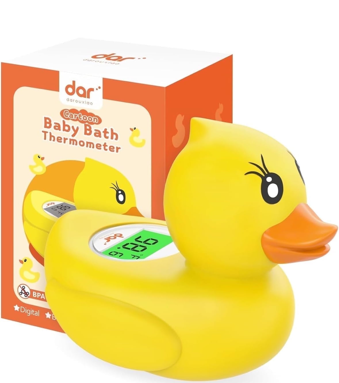 Baby Bath Thermometer, Digital Water Temperature Thermometer with 3 ...