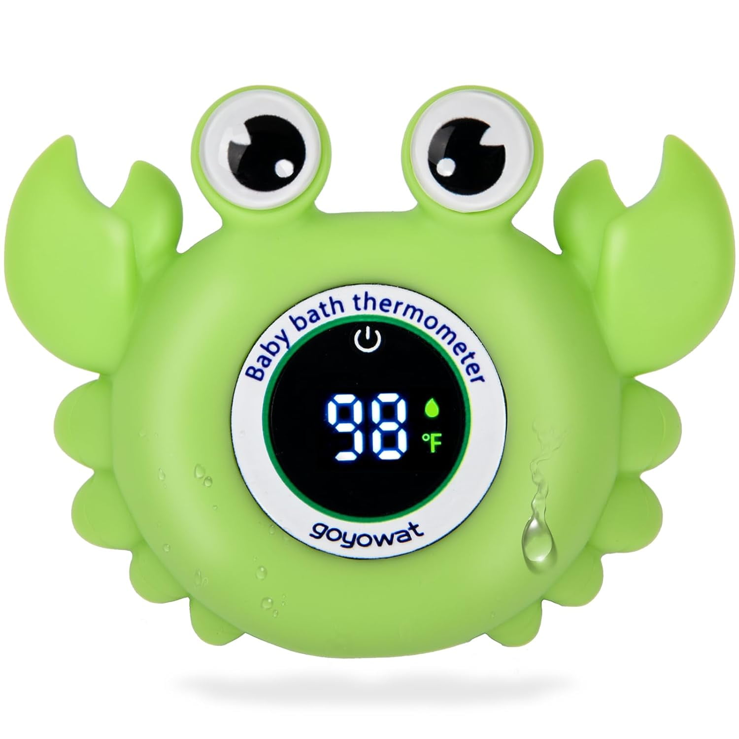 Baby Bath Thermometer with LED Display, Floating Crab Toy – 2-in-1 ...
