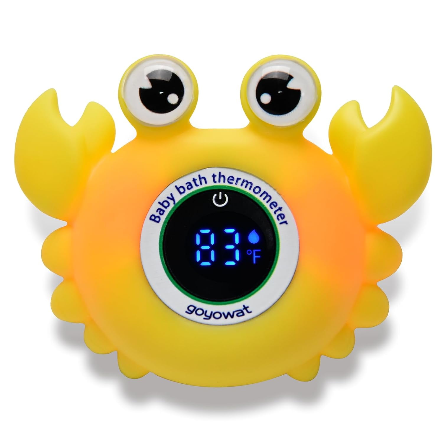 Baby Bath Thermometer with LED Display, Floating Crab Toy – 2-in-1 ...