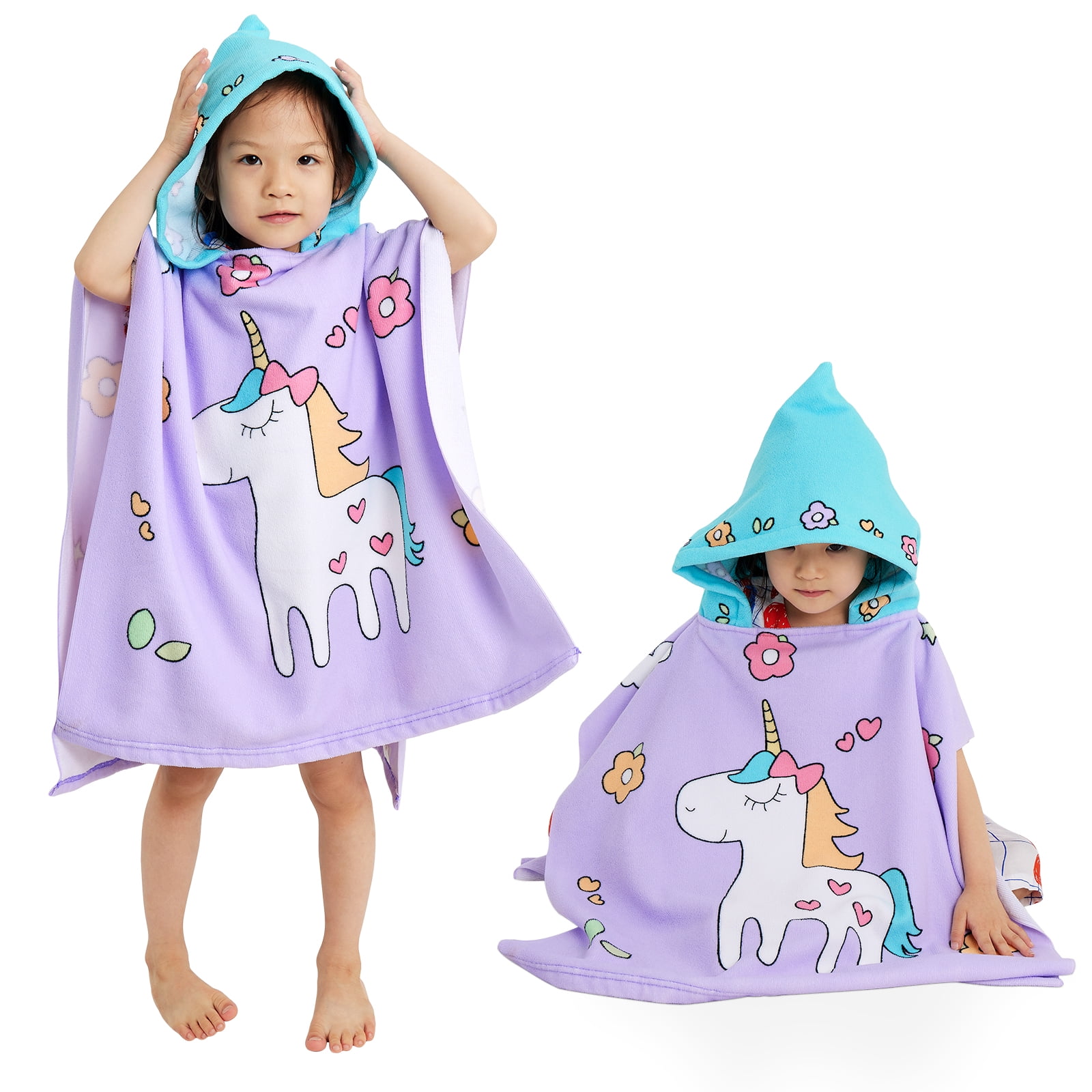 Baby Bath Towel Beach Towel Thicker Toddler Hooded Beach Towel Wrap ...