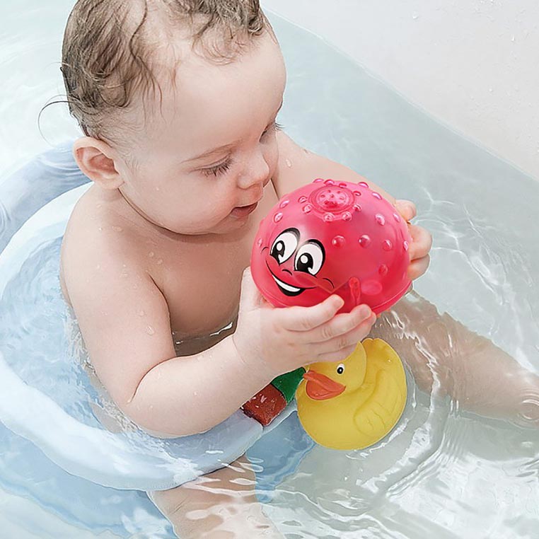 Baby Bath Toys, 2 in 1 Spray Water Toy with LED Light Automatic ...