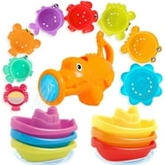 Baby Shark 9pc Bath Toy Set for Kids Tub Bath Time Fun, Unisex Toddler ...