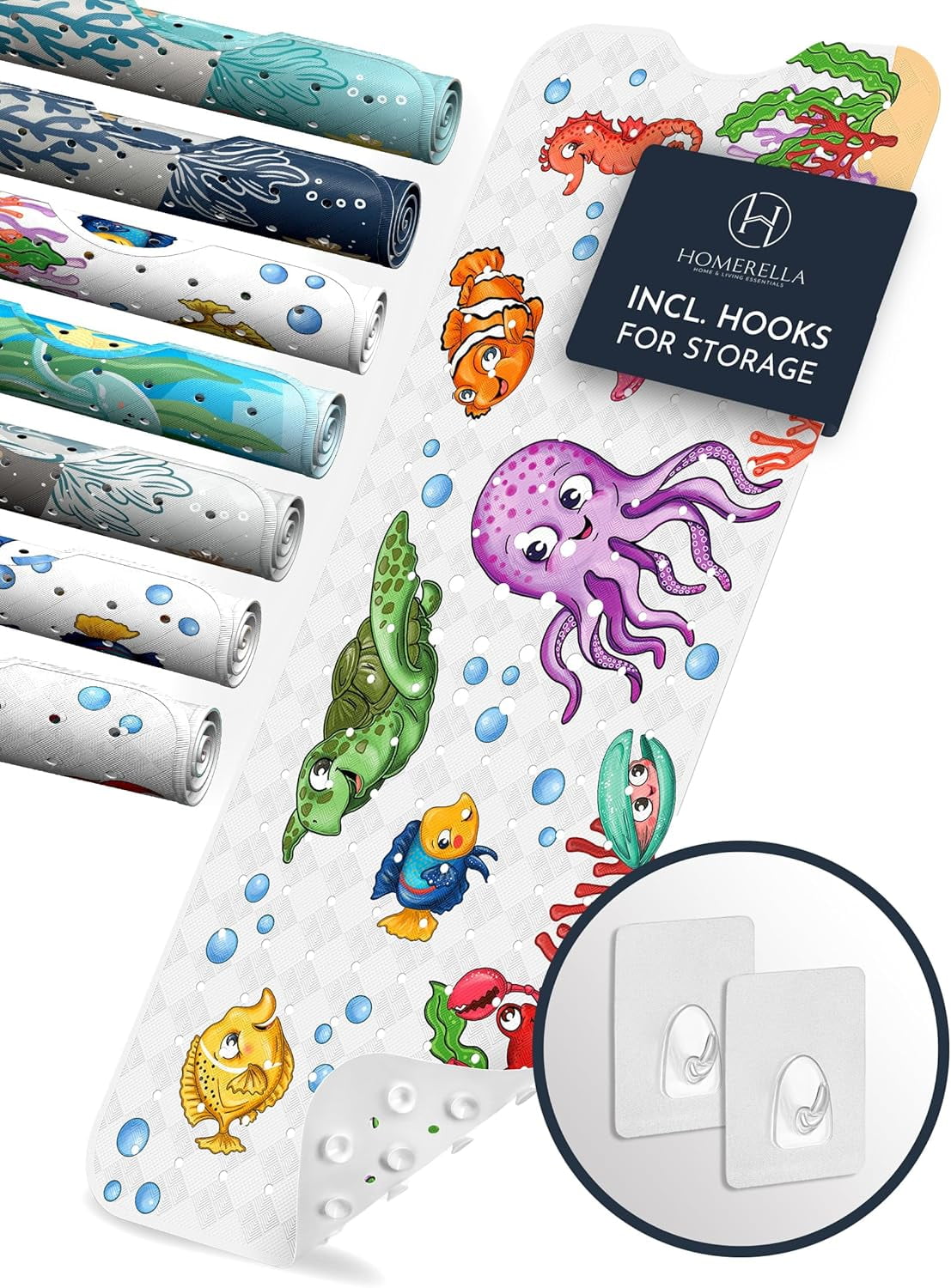 Baby Bath Tub Mat | Anti Mold Mildew Resistant Non Slip Kids and Adult ...