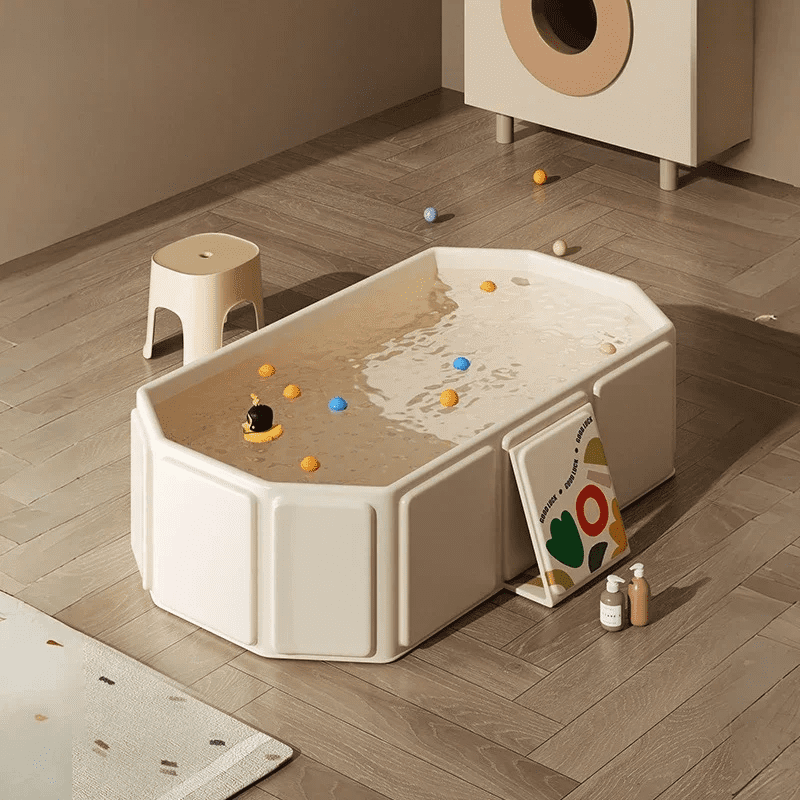 Baby Bath Tubs Folding Durable Baby Tub Portable PVC Thicken SPA Hot ...