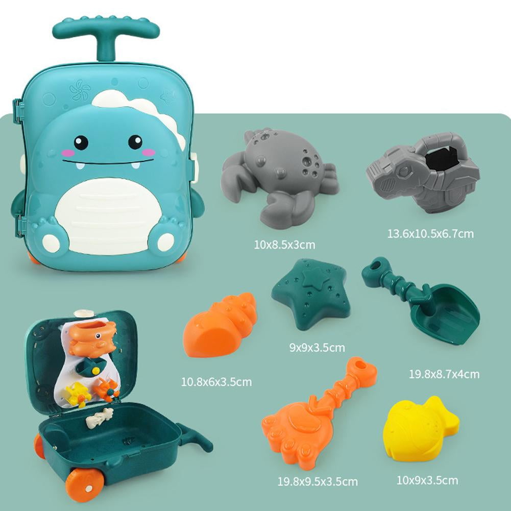 Baby Bathroom Backpack Beach Toys Duck Trolley Case Storage Beach Toys ...