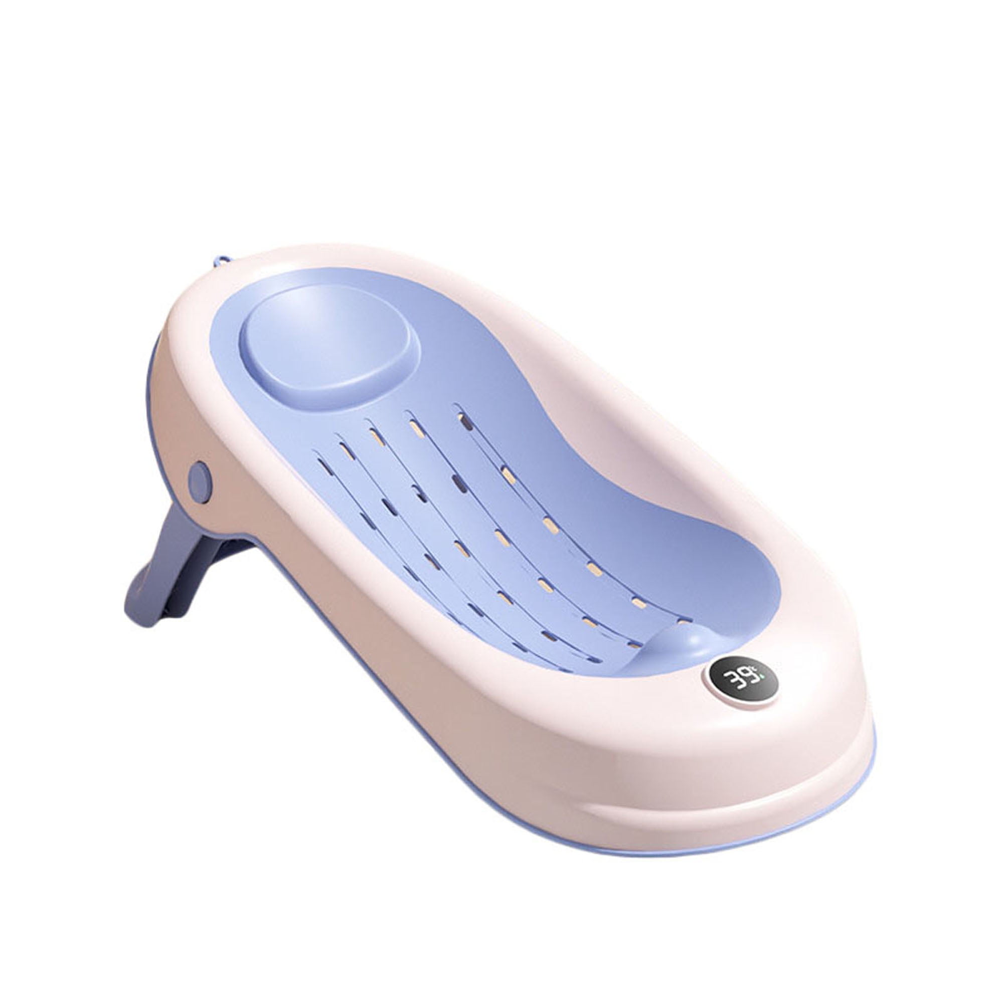 Baby Bathtub Collapsible Infant Bath Support Slip-Resistant Bather Tub ...