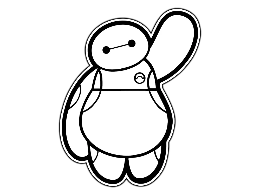 Baby Baymax Waterproof Sticker Phone Decal Water Bottle Stickers Car ...