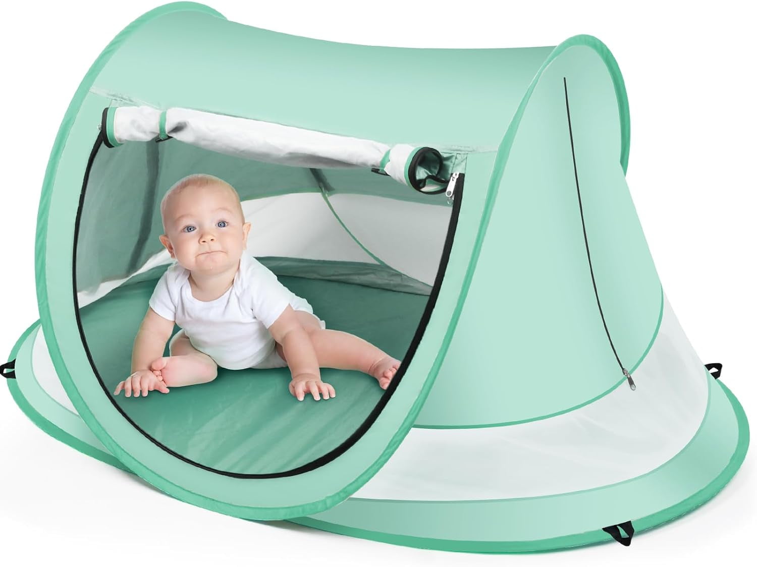 Baby Beach Tent,Large Pop Up Beach Tent Sun Shade for Beach,Portable ...