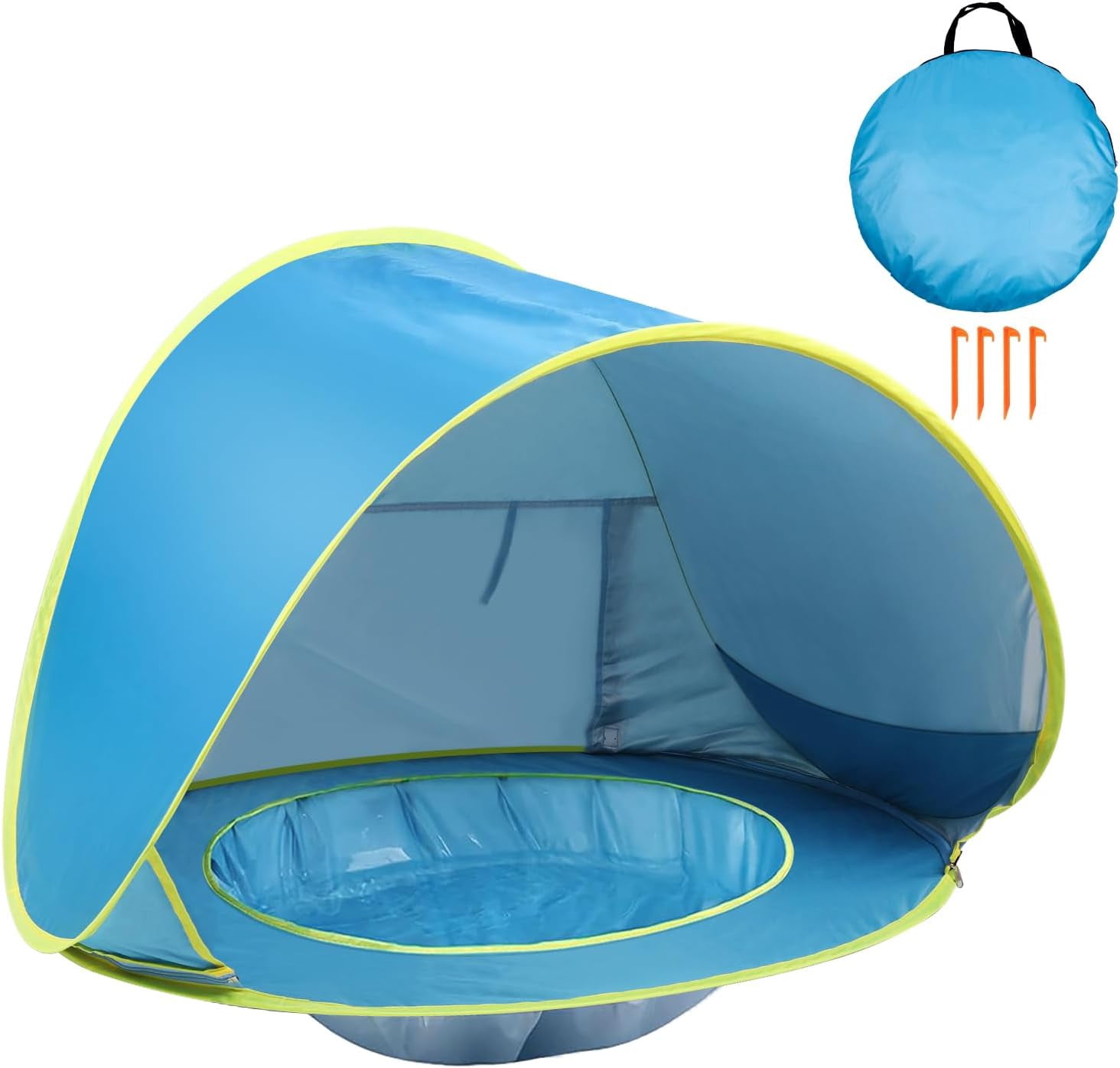Baby Beach Tent Pop Up Beach Tents Baby Tent for Beach, Portable Shade ...