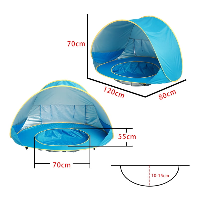 Baby Beach Tent Portable Shade Pool UV Protection Sun Shelter For ...
