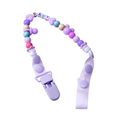 Silicone Beads Pacifier Chain with Hanging Rope - No Sharp Edges - Baby ...