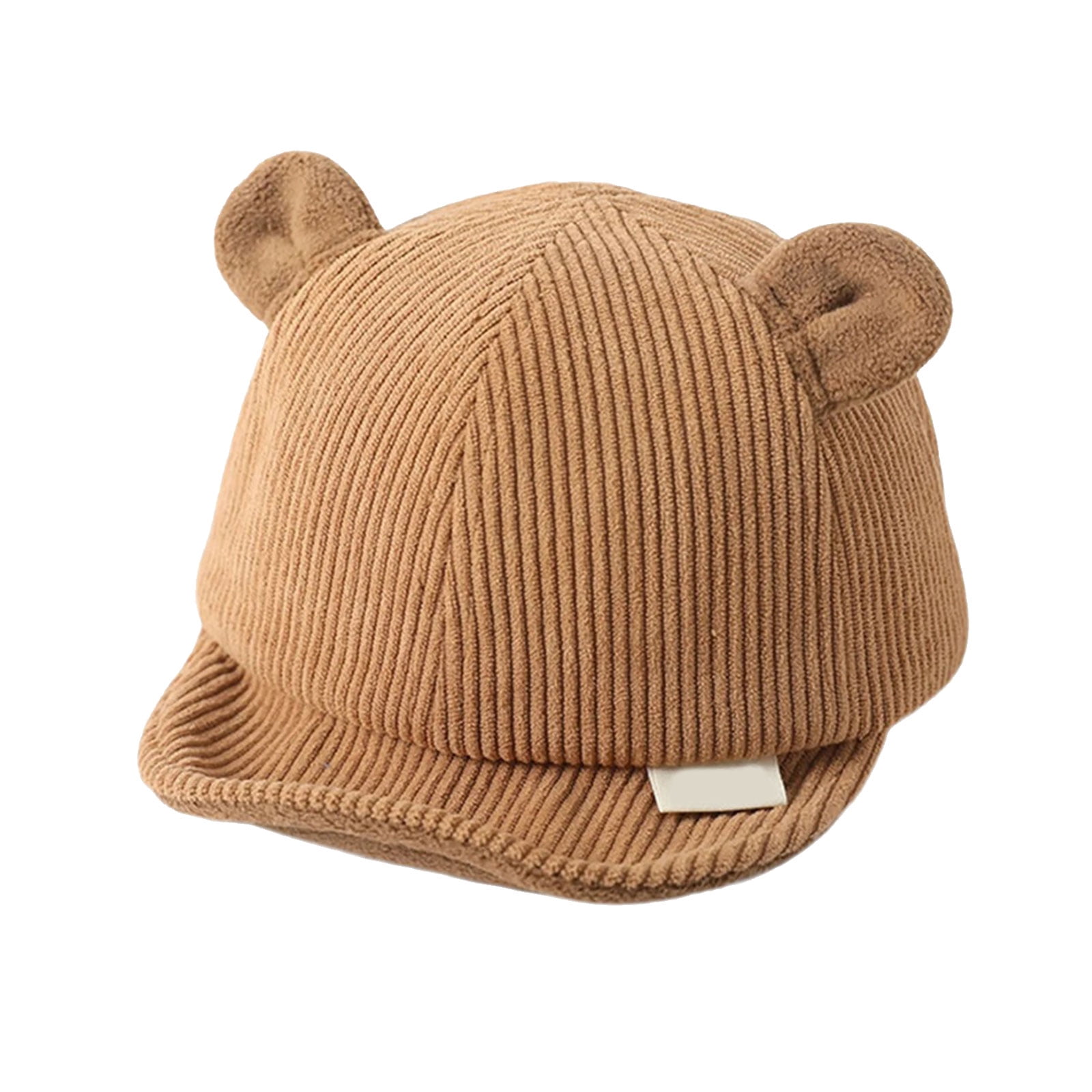 Baby Bear Hat Soft Cartoon Bear Bonnet Corduroy Ideal for Sensitive ...