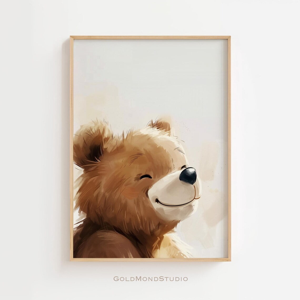Baby Bear Print, Bear Poster, Teddy Bear, Teddy, Nursery Wall Art Wall ...