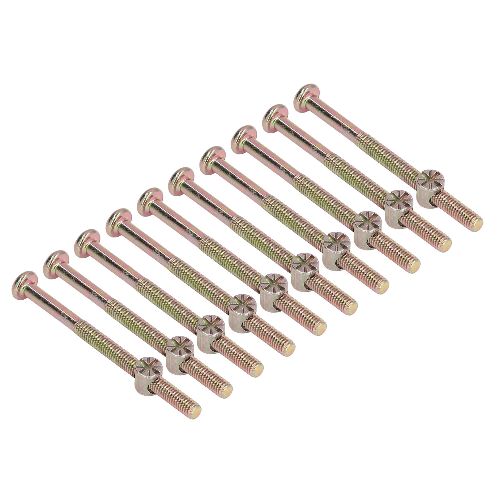 Baby Bed Screw Kit, Galvanized Stainless Steel Bolts and Nuts, 10 Sets ...