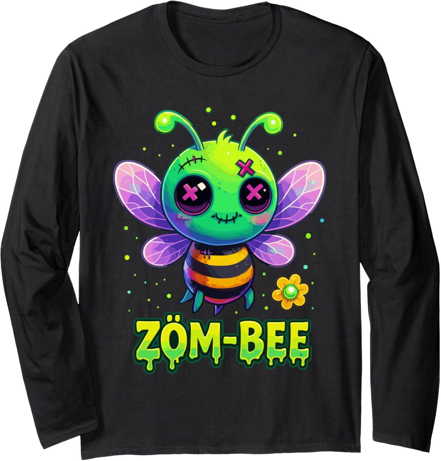 Baby Bee Halloween Costumes, Spooky Zom-Bee Zombie Long Sleeve T-Shirt ...
