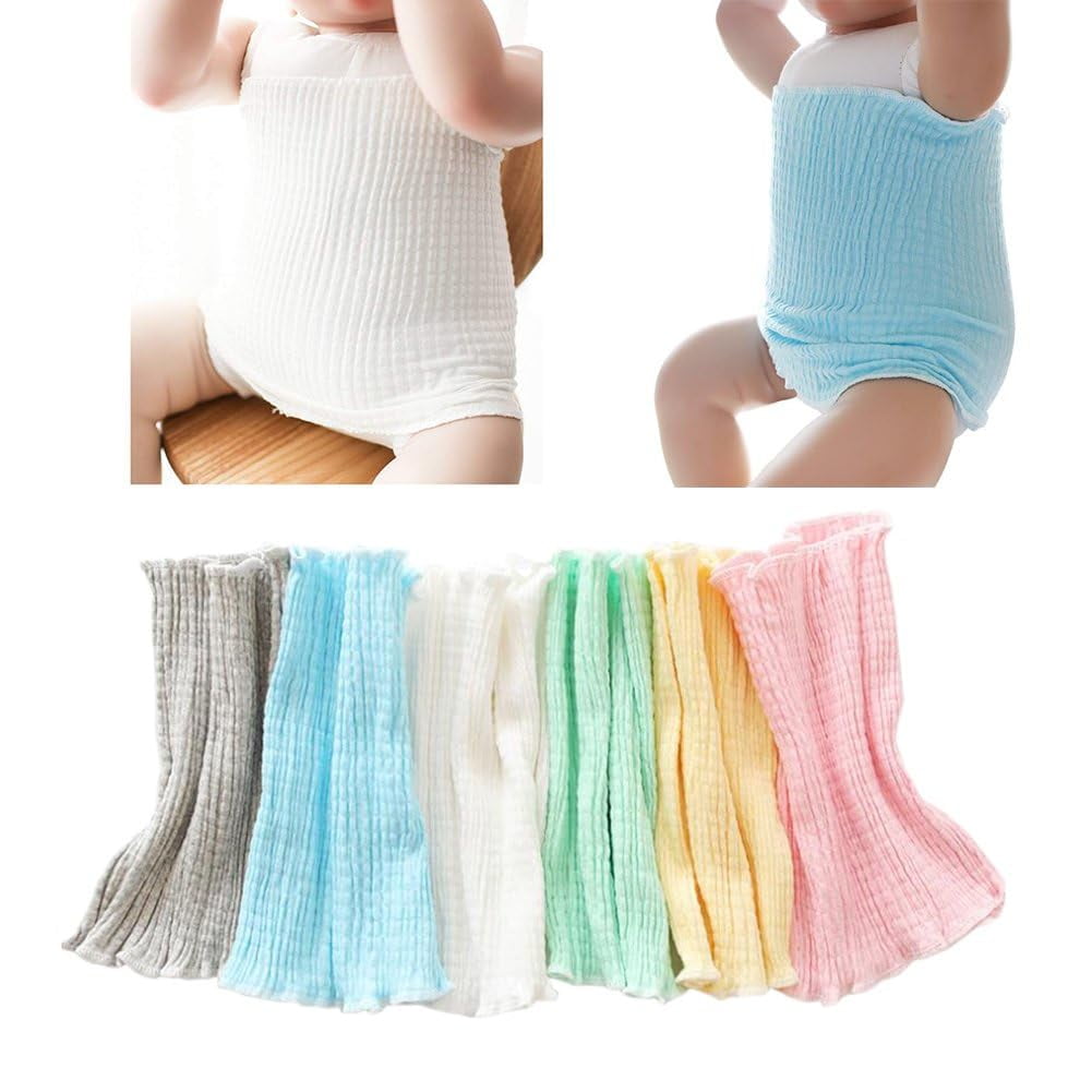 Baby Belly Button Band DHF10 Cotton Gtube Covers Belly Protector Wraps ...