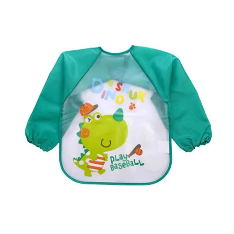 Baby Bibs New Cute Children Baby Stuff Toddler Waterproof Long Sleeve ...