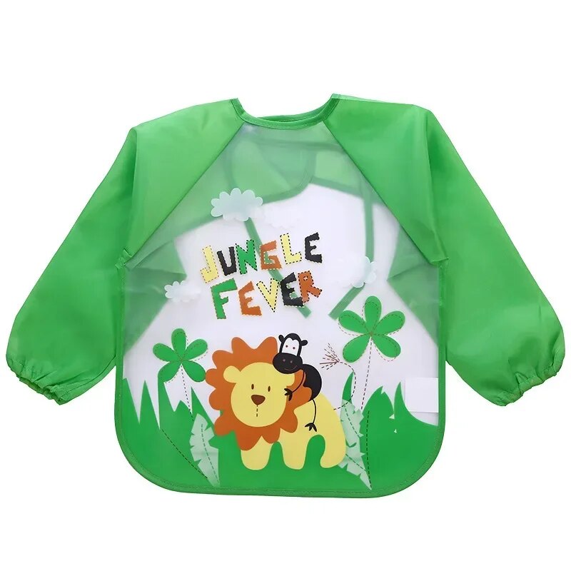 Baby Bibs New Cute Children Baby Stuff Toddler Waterproof Long Sleeve ...