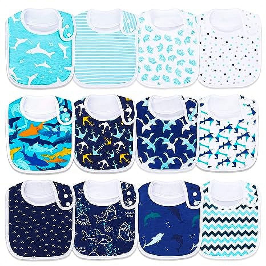 Baby Bibs Super Soft and Absorbent 100% Organic Cotton Baby Bandana ...