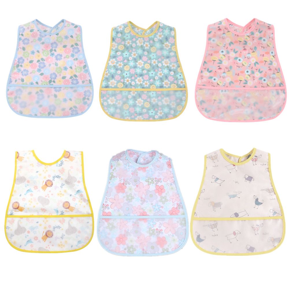 Hudson Baby Infant Girl Cotton Terry Drooler Bibs with Fiber Filling ...
