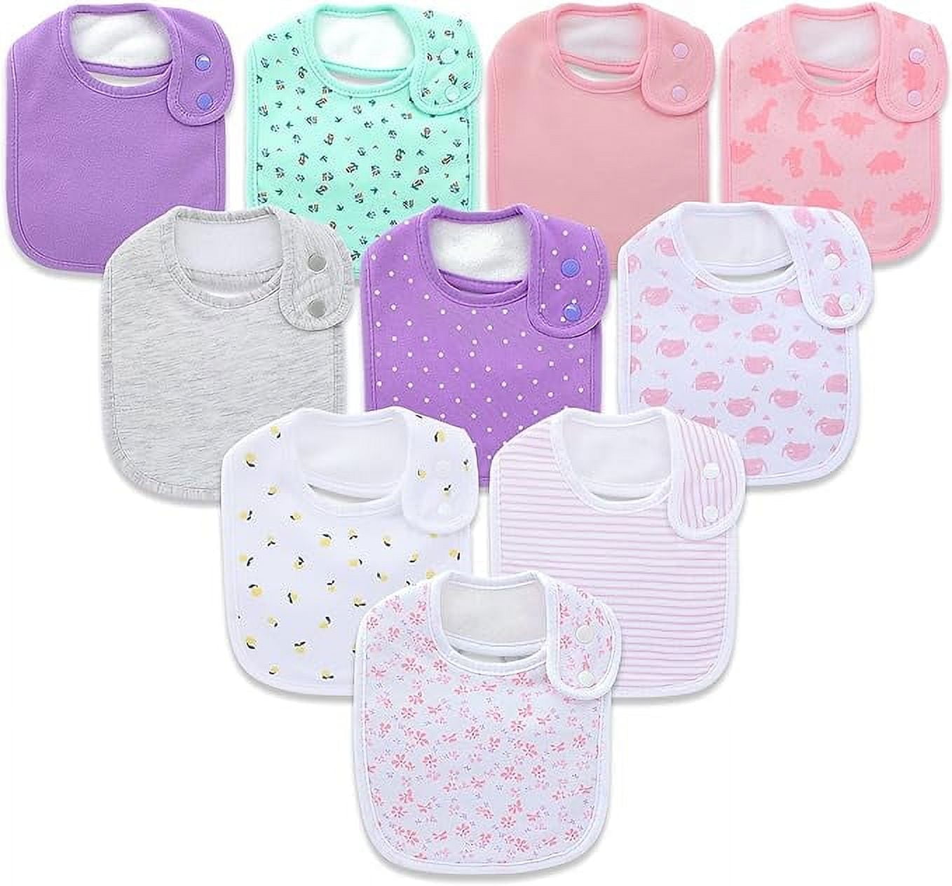 Benoxine Baby Bibs, Waterproof Cotton, Absorbent Drool Bandana with ...