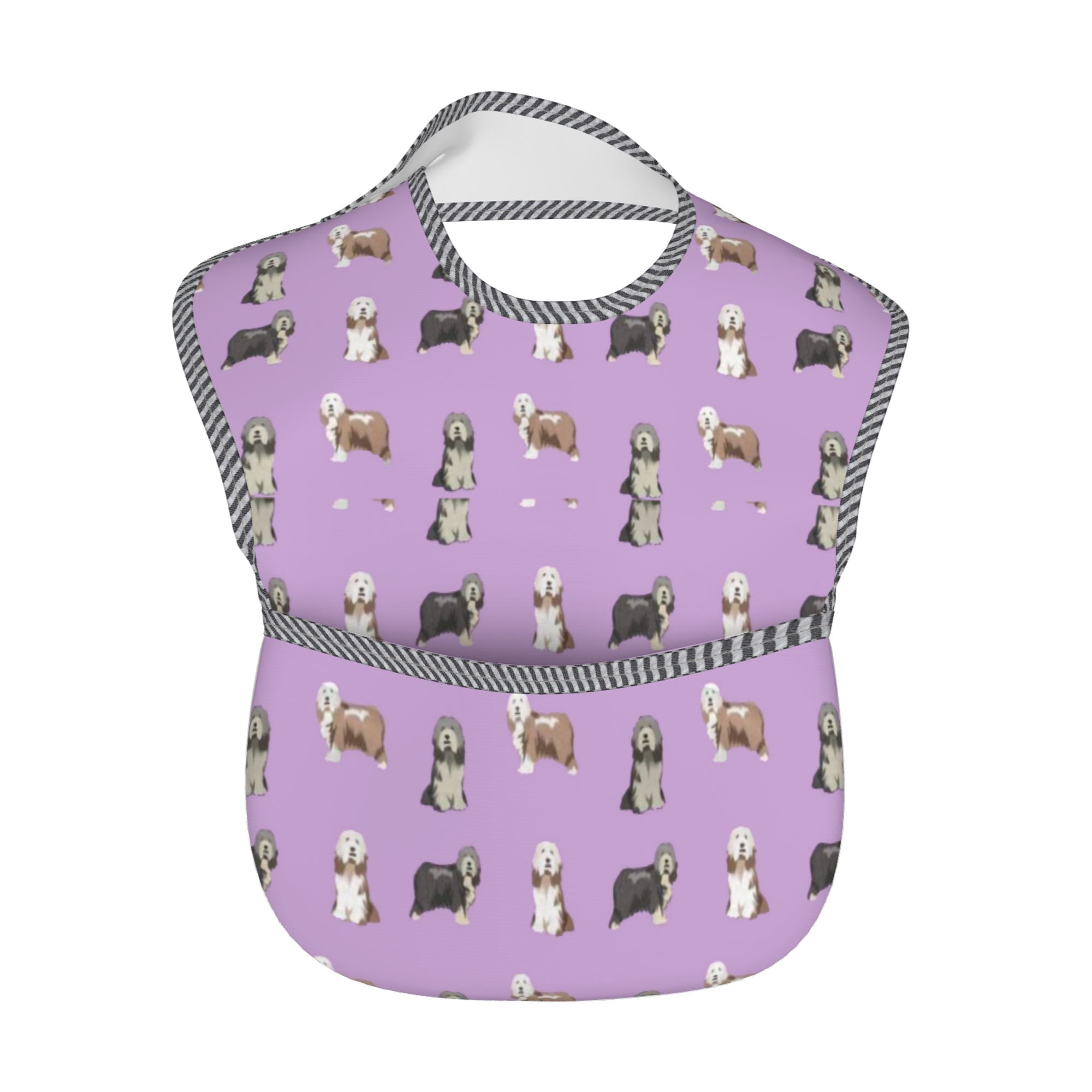 Baby Bibs Waterproof Toddler Bib Bearded Collies Dog Bearded Collie ...