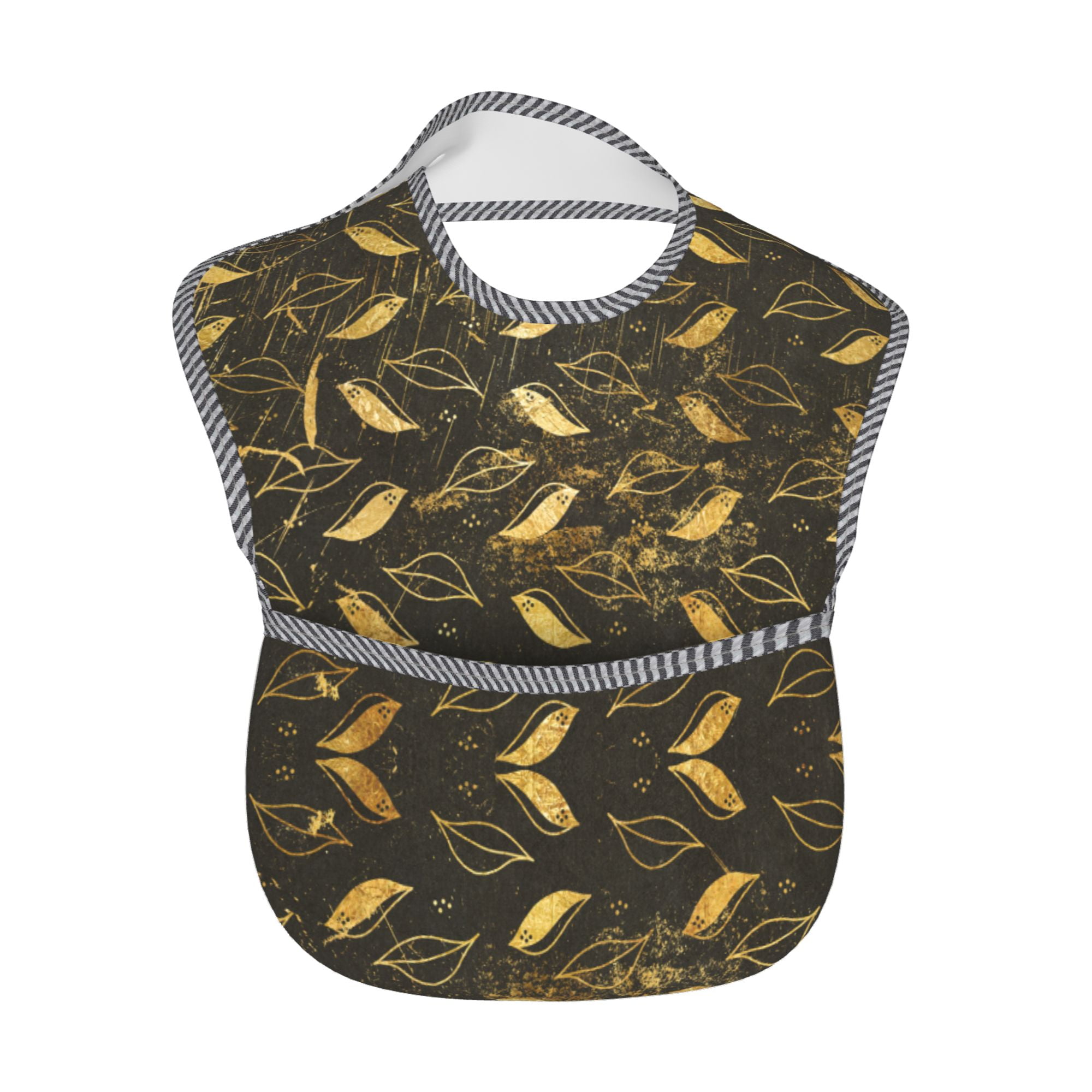 Baby Bibs Waterproof Toddler Bib Ethnic Boho Pattern Golden Feeding Bib ...