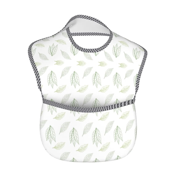 Baby Bibs Waterproof Toddler Bib Flower Pattern Background Feeding Bib ...