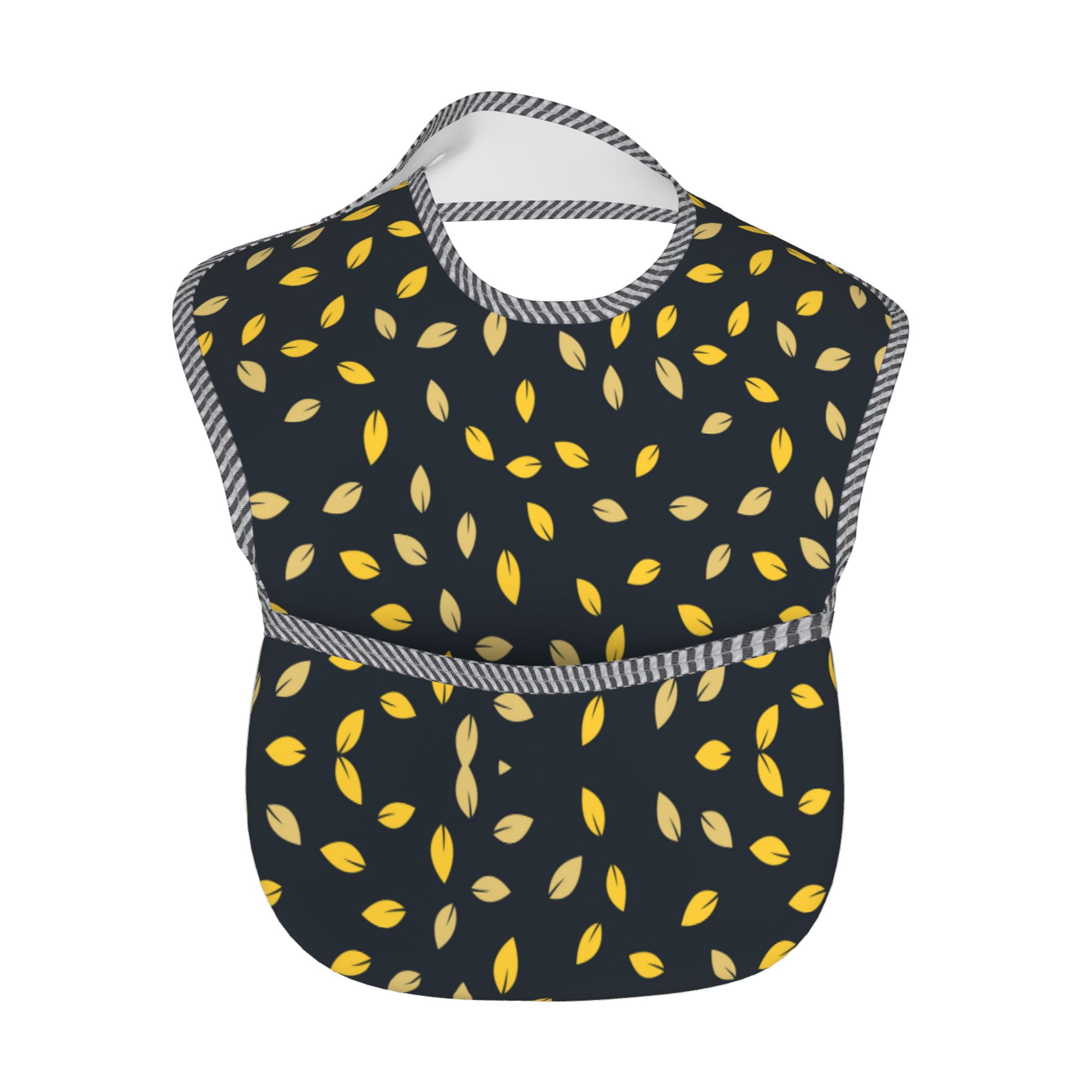 Baby Bibs Waterproof Toddler Bib Leaves Patterns Feeding Bib With ...