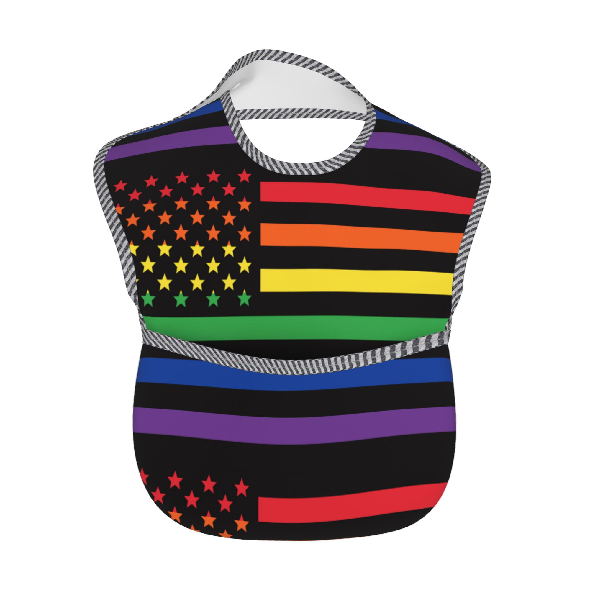 Baby Bibs Waterproof Toddler Bib Us-Rainbow-Love-Lgbt-Pride-Black ...