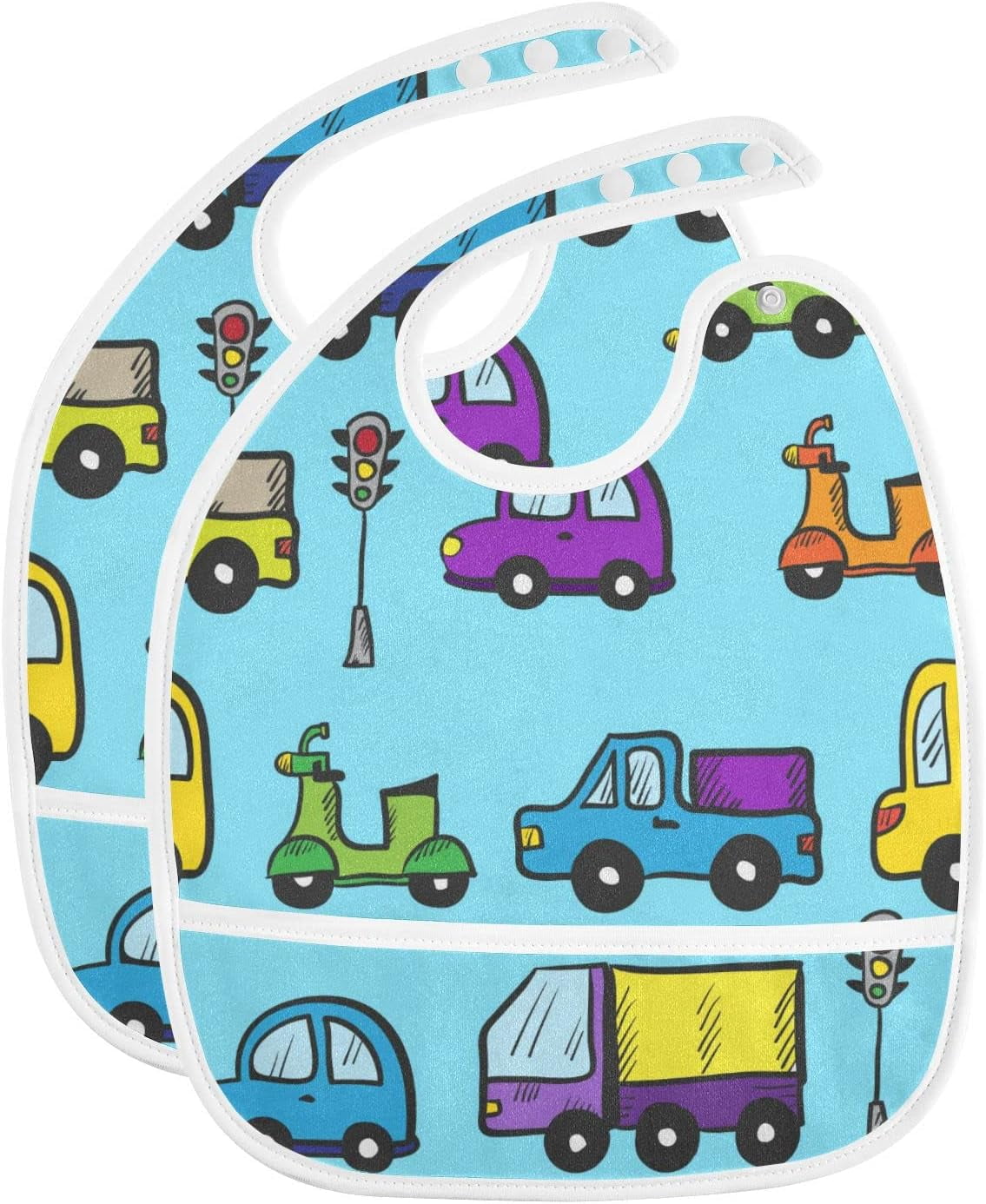 Baby Bibs for Baby Boy Girl Feeding Bibs Waterproof Toddler Bibs for ...