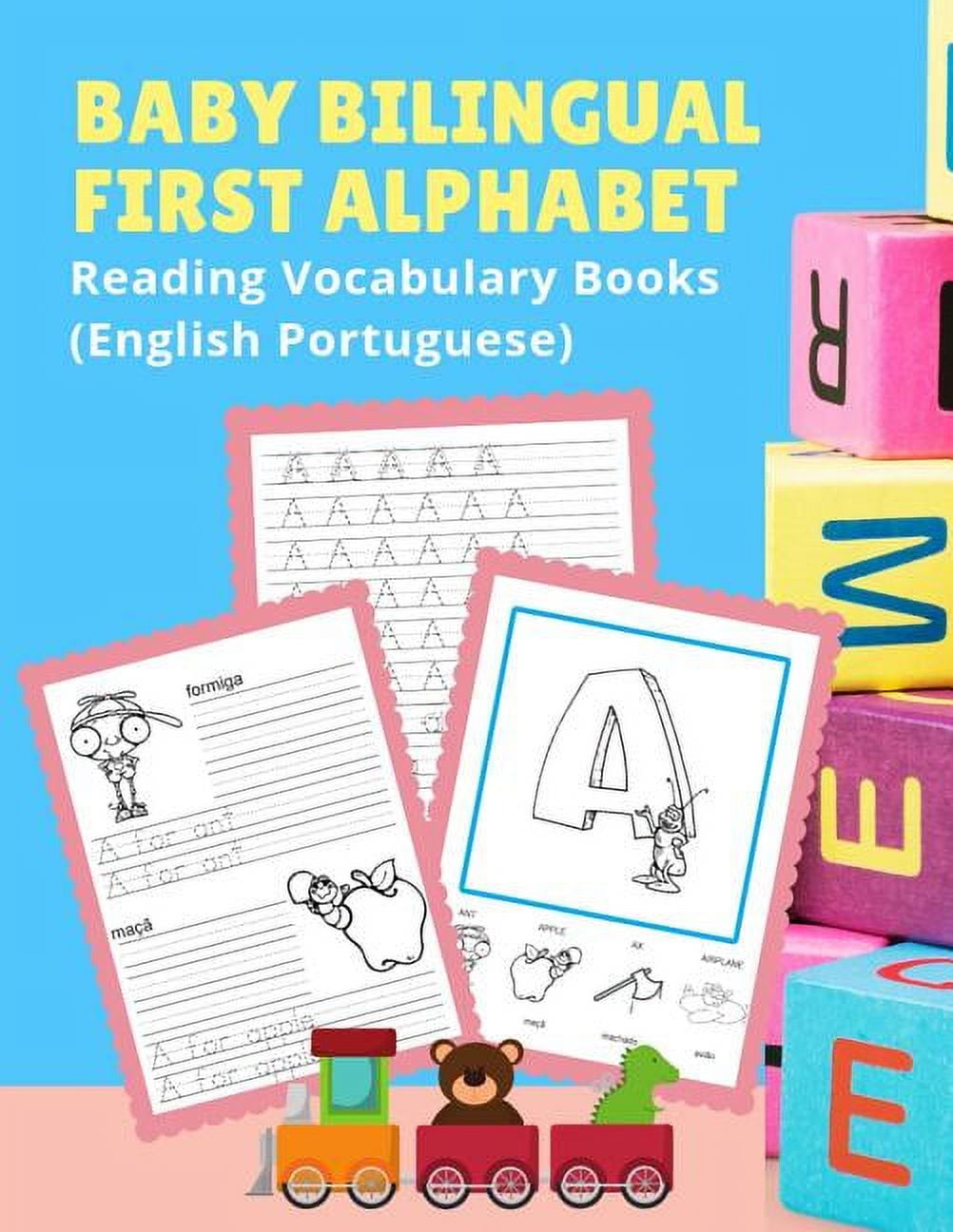 Baby Bilingual First Alphabet Reading Vocabulary Books (English ...