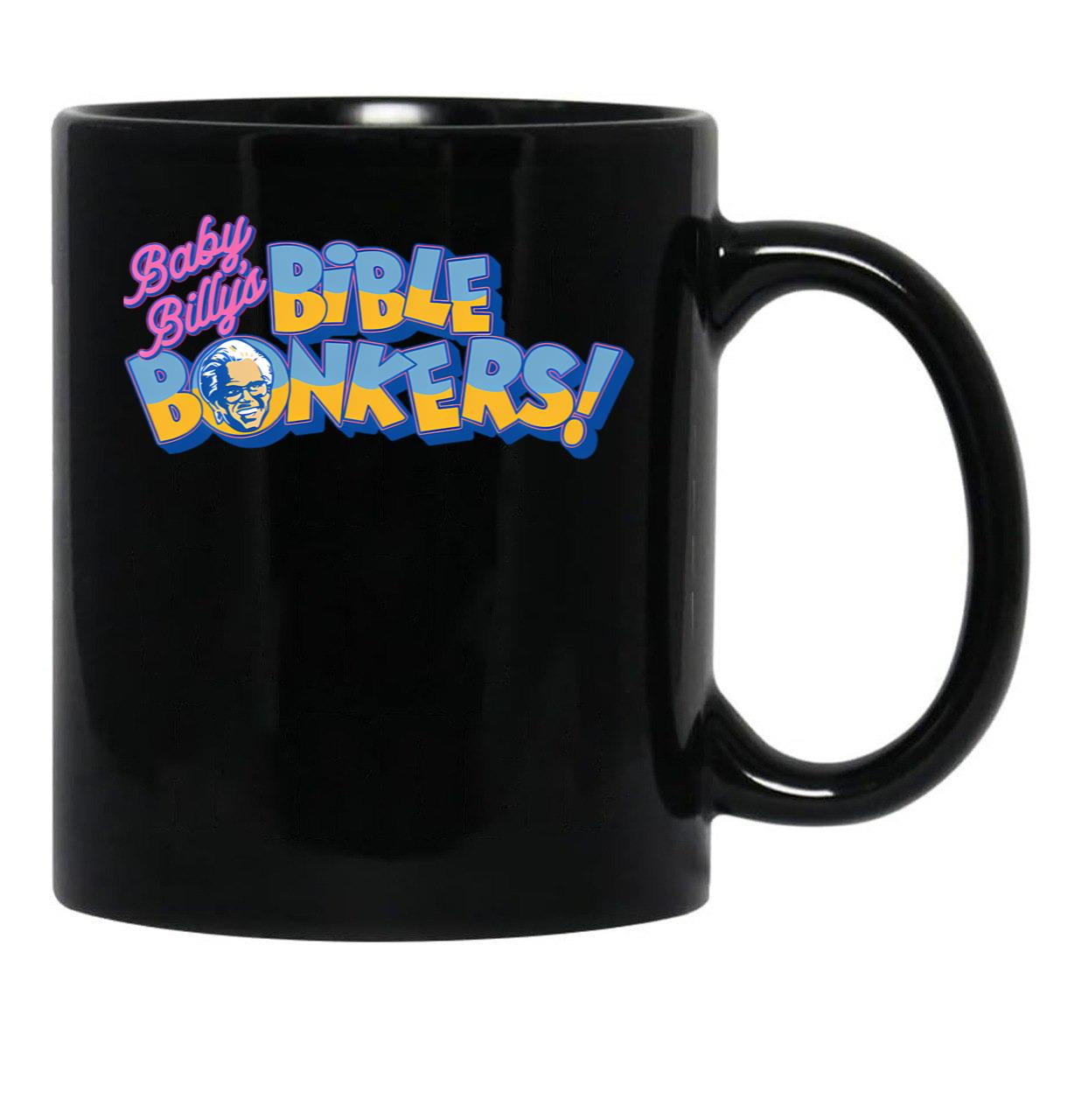 Baby Billy'S Bible Bonkers Game Show Logo Black Coffee Mug, Gift Coffee ...