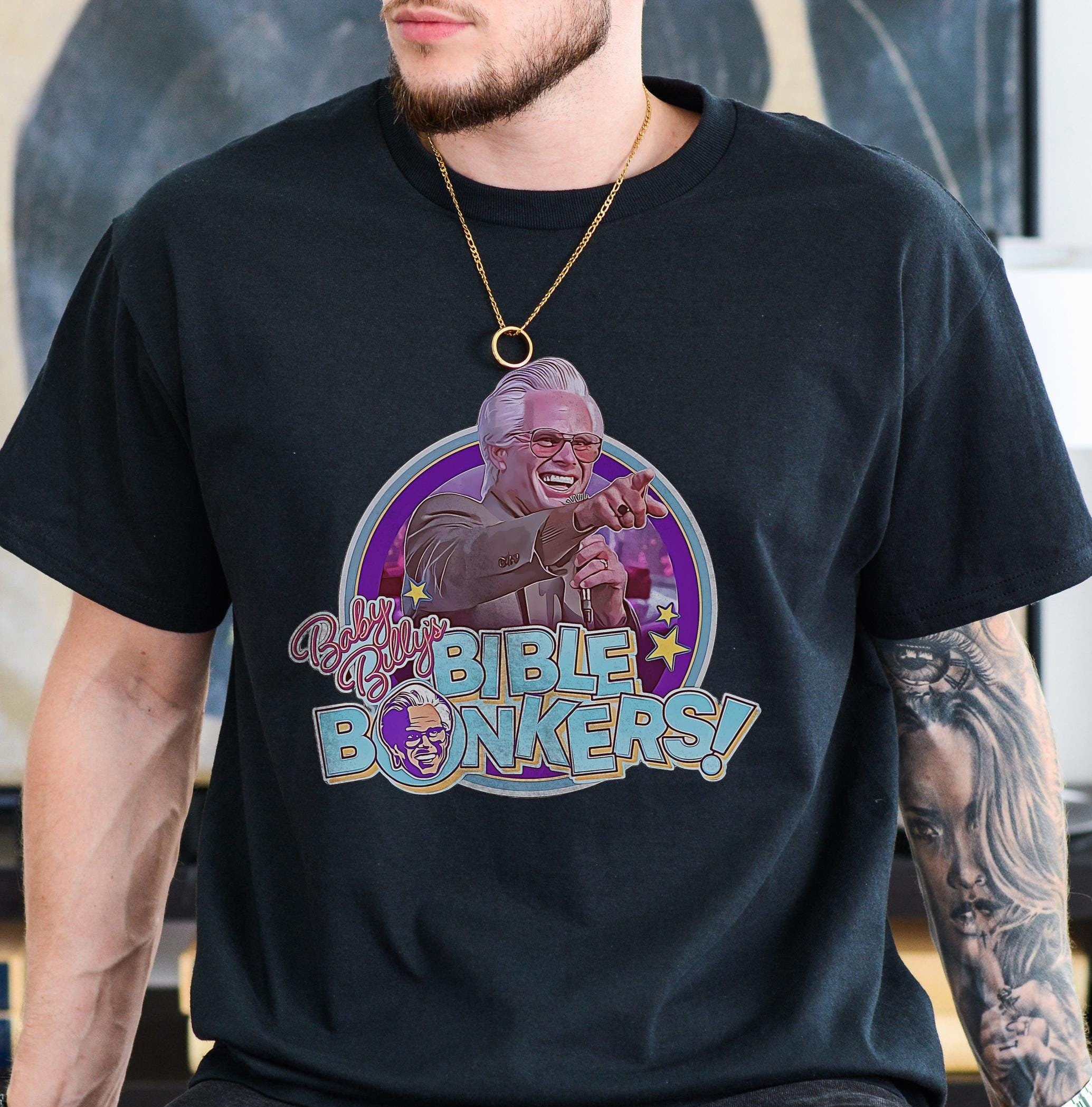 Baby Billy's Bible Bonkers Shirt, The Righteous Gemstones TV Show Humor ...