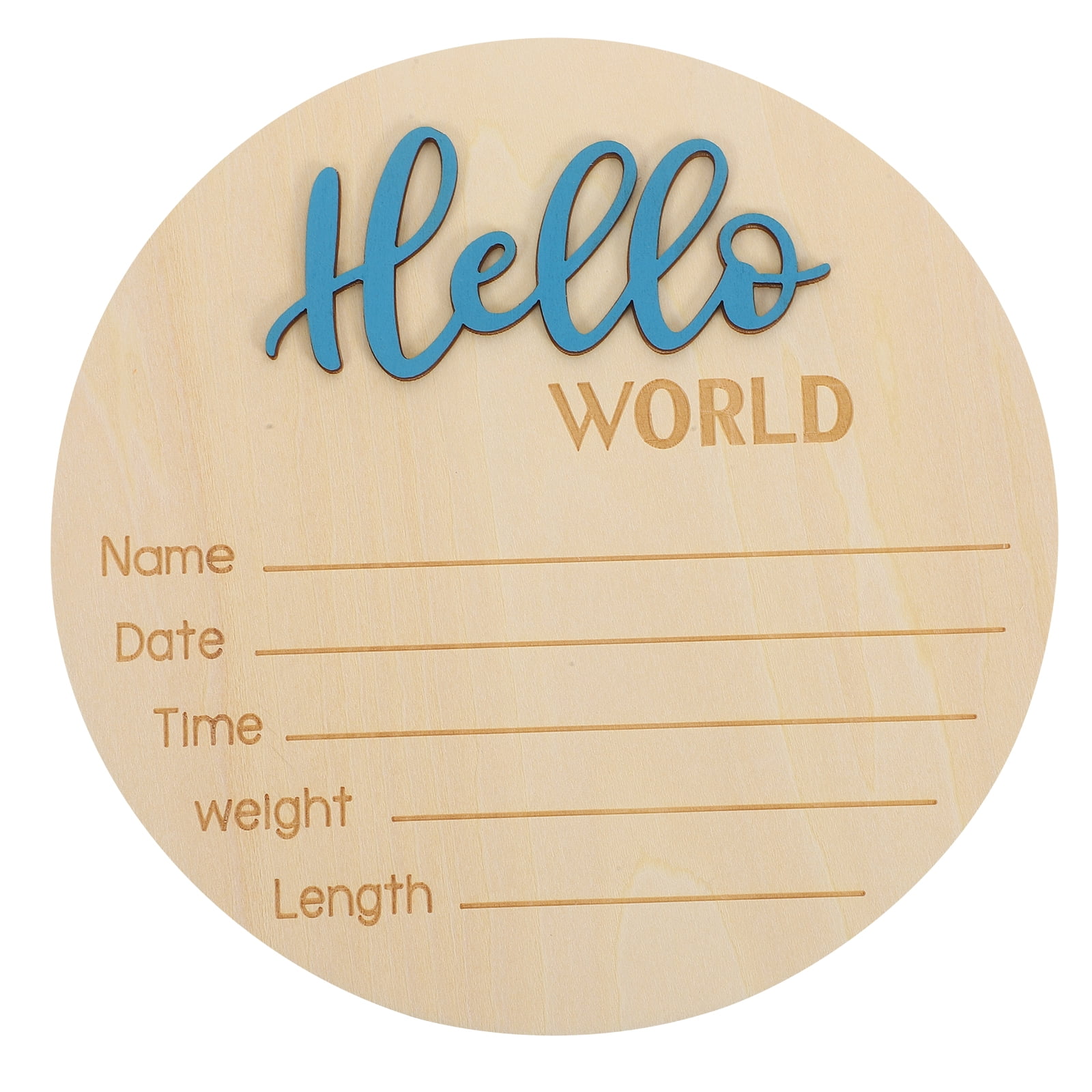 Baby Birth Sign Card Emblems Welcome Newborn Sign Baby Announcement ...