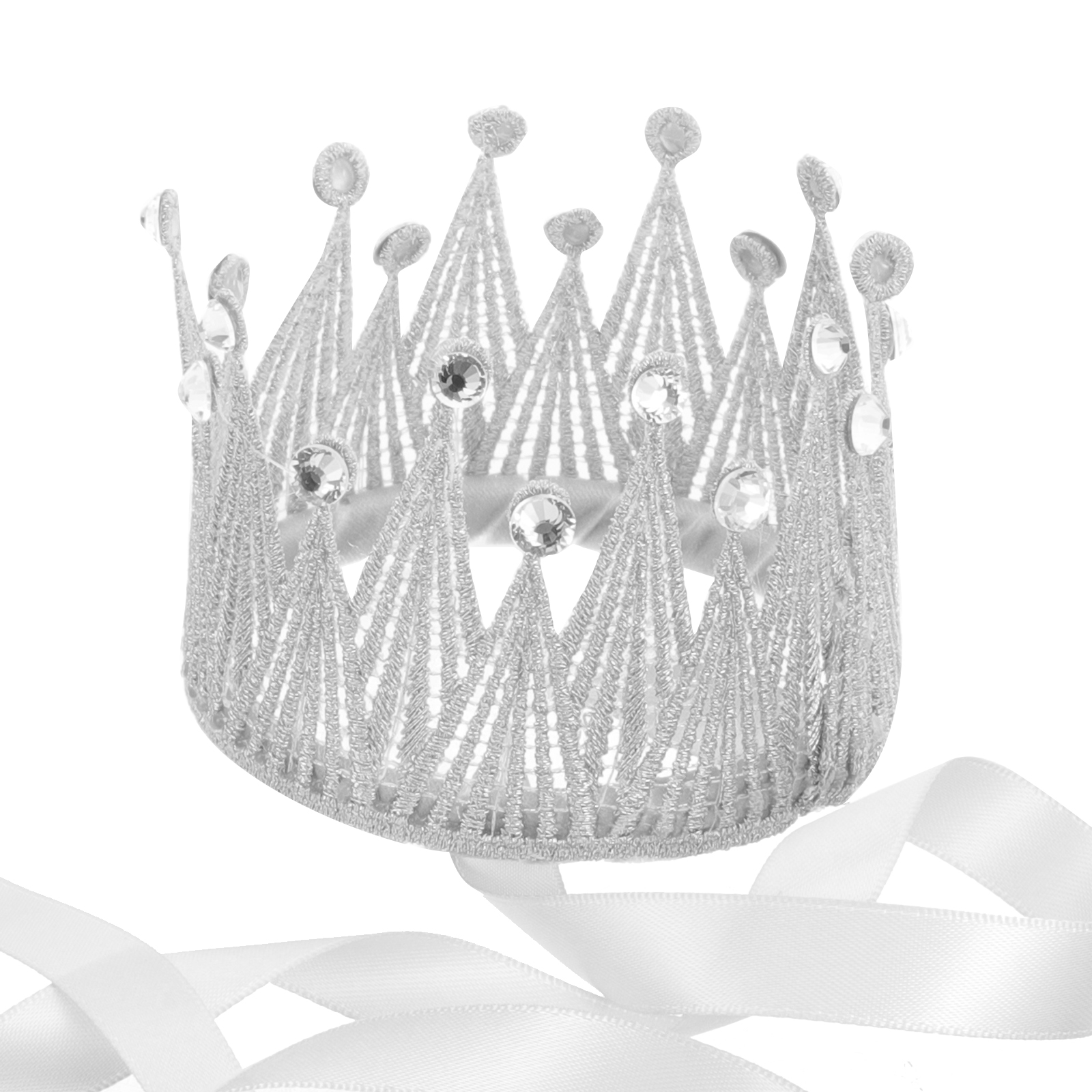 Baby Birthday Crown with Ribbon Kids Birthday Crown Tie Rope Crown Girl ...