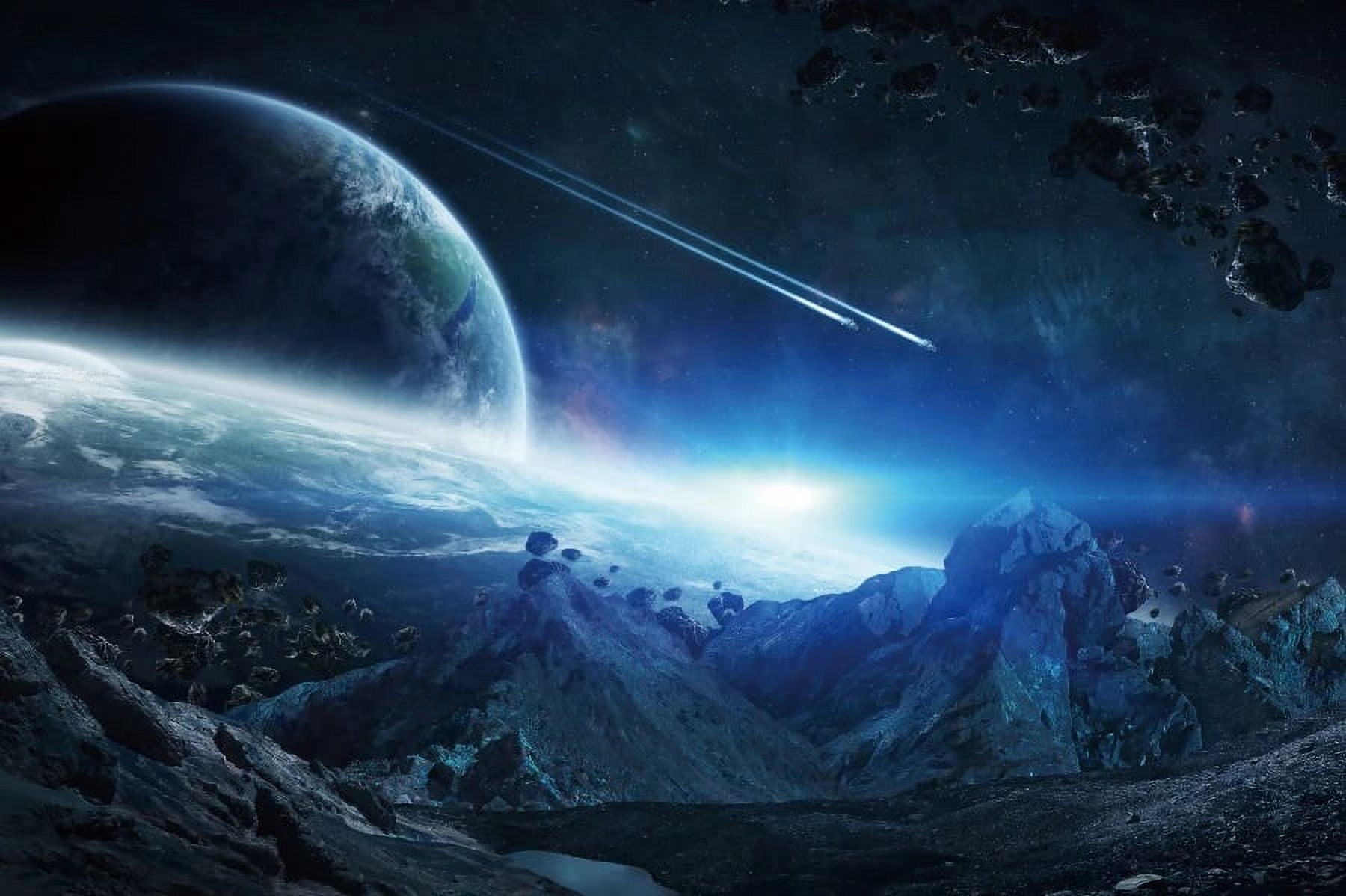 Baby Birthday Photozone Universe Space Planets Glitters Earth Little ...