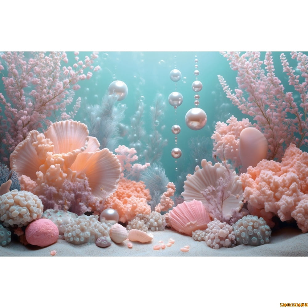 Baby Birthday Underwater World Mermaid Theme Backdrops for Photography ...