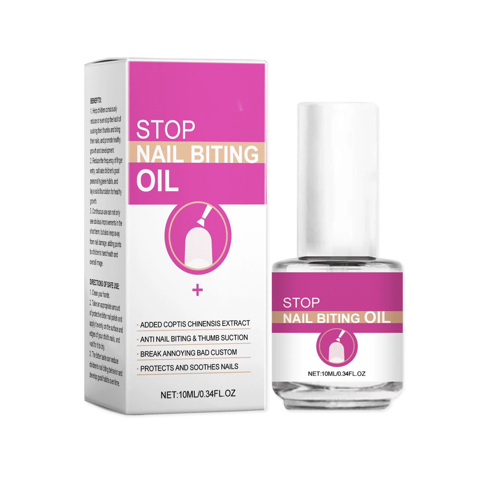 Baby Bitter Nail Lotion Protects Nails,10ml No Side Effects,Preventing Nail Biting and Bitter ...