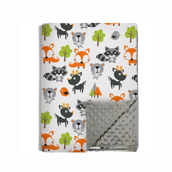 Baby Blanket for Boys Girls Soft Plush Minky Blanket with Double Layer ...