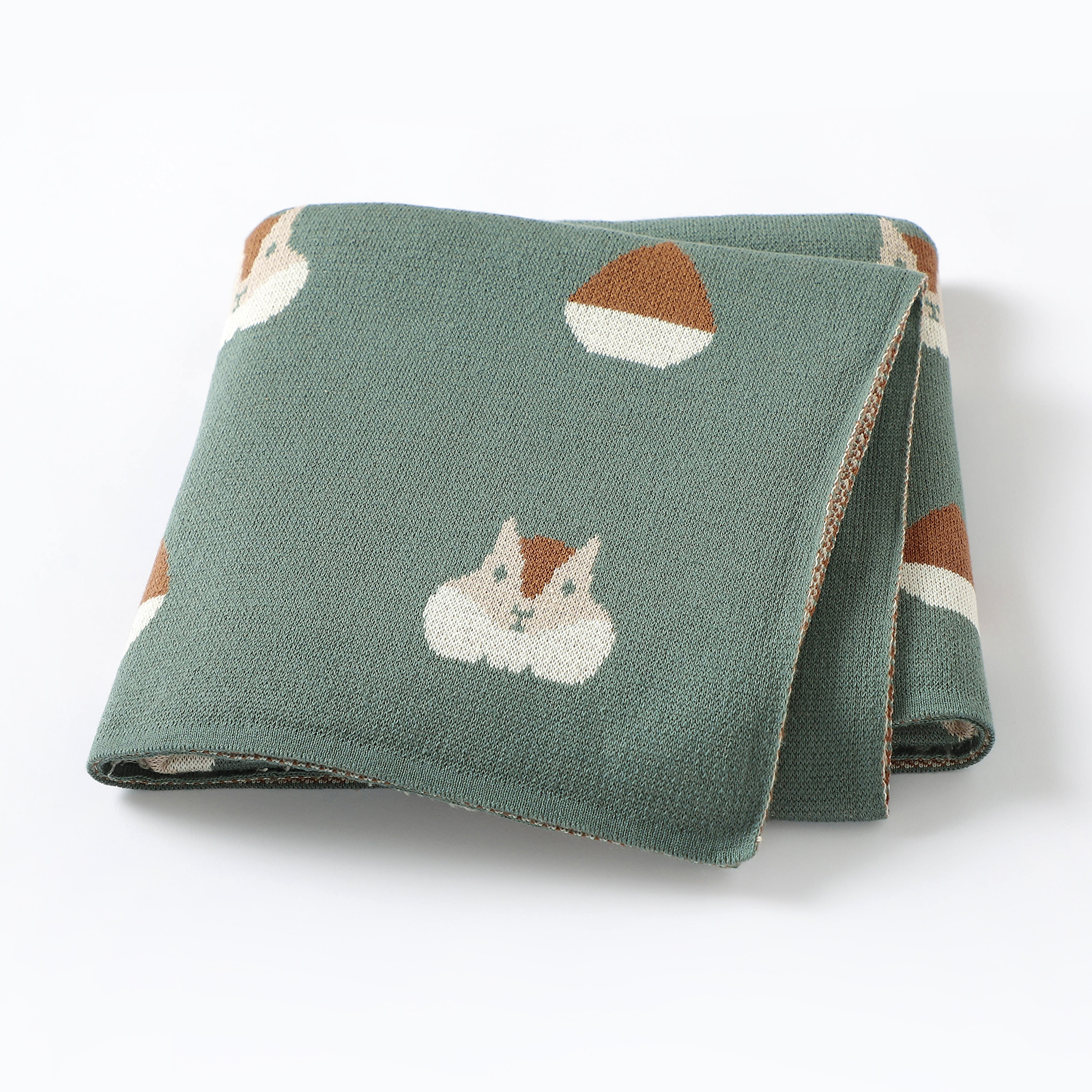 Baby Blanket Cotton Knitted Newborn Girl Boy Bedding Quilt 90*70CM ...