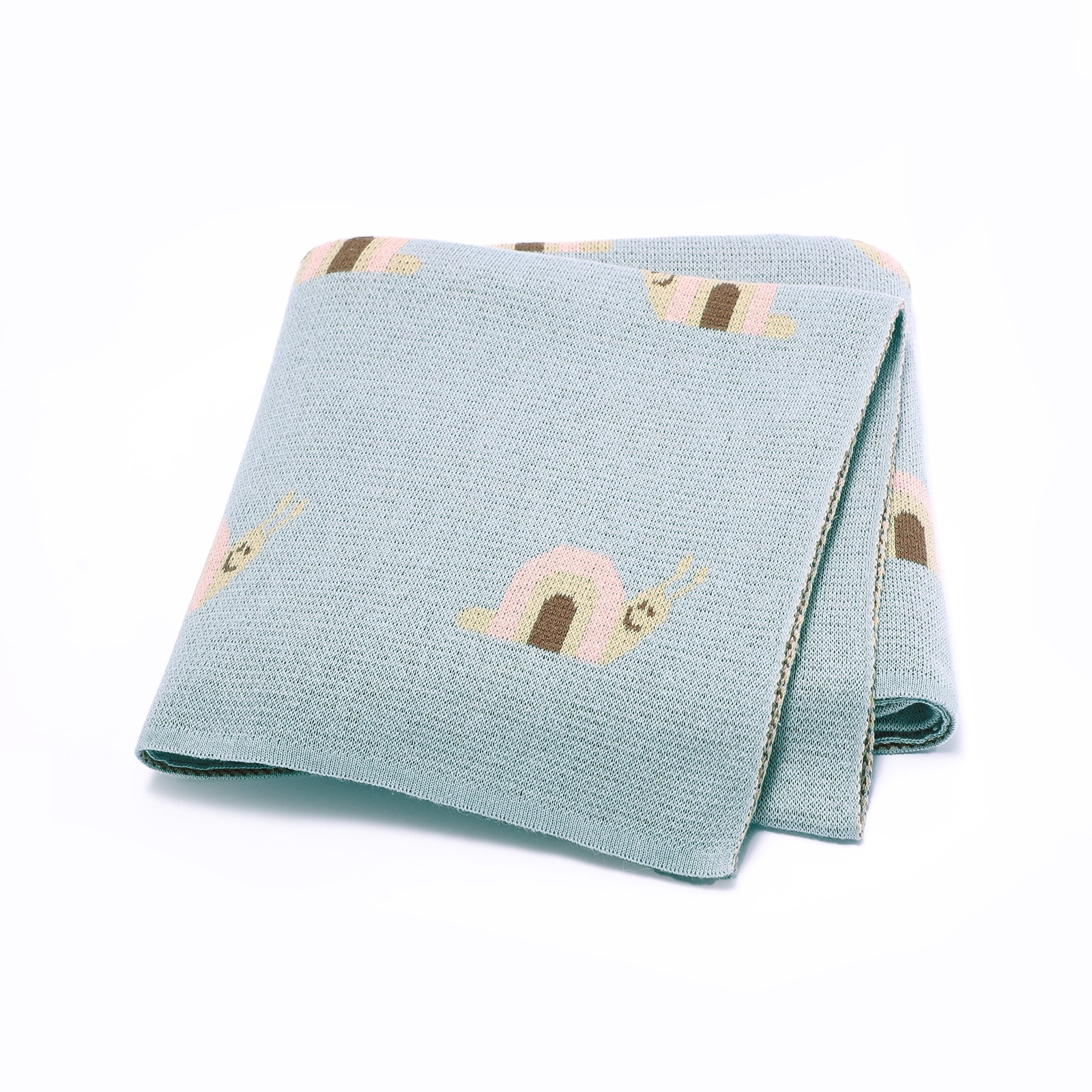 Baby Blanket Cotton Knitted Newborn Girl Boy Bedding Quilt 90*70CM ...